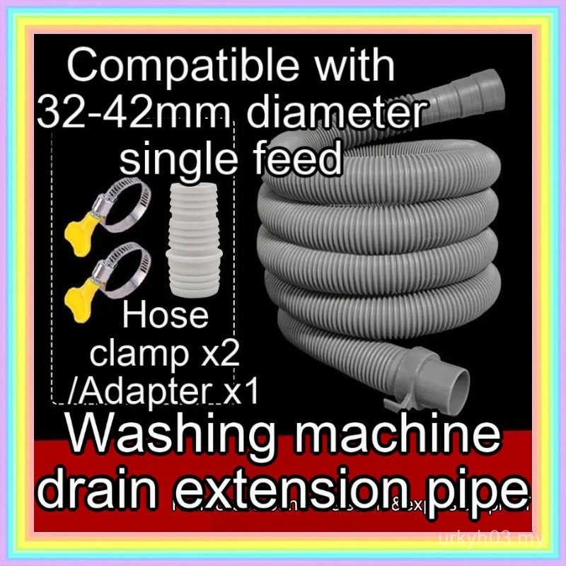 Universal Automatic Washing Machine Outlet Pipe Drain Pipe Hose Double ...