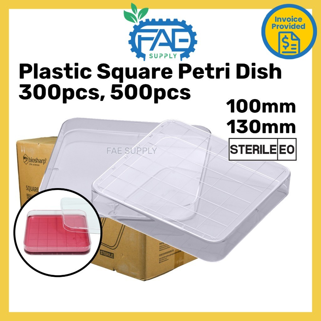Square petri dish sterile petri plate plastic 100mm 130mm 300pcs 500pcs ...
