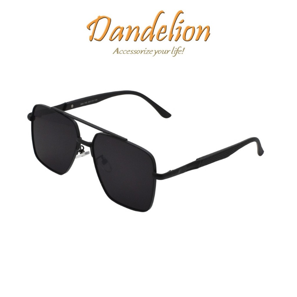 Dandelion Oversized Rectangle Aviator Plastic Temple Sunglasses (B80795 ...