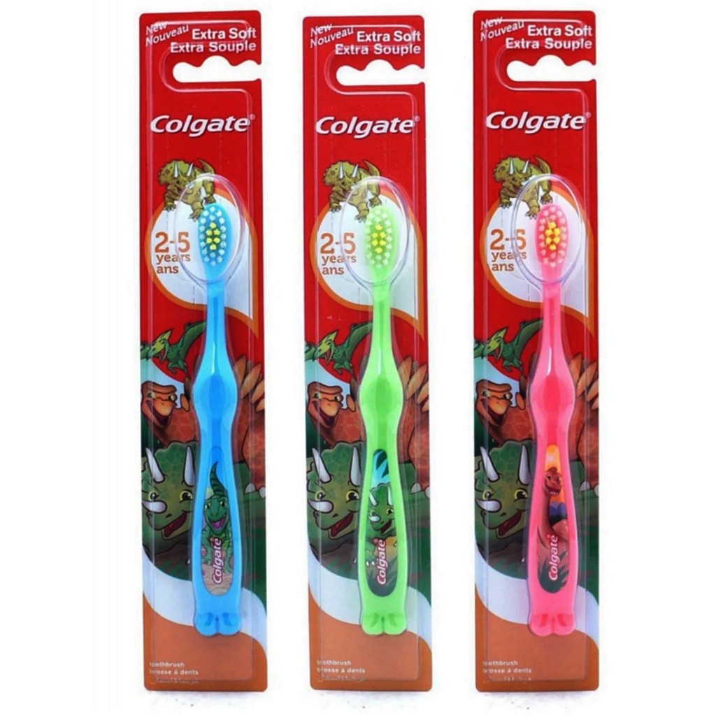 Colgate Extra Soft Kid Toothbrush Ubat Gigi 2-5years (1pack 3pcs ...