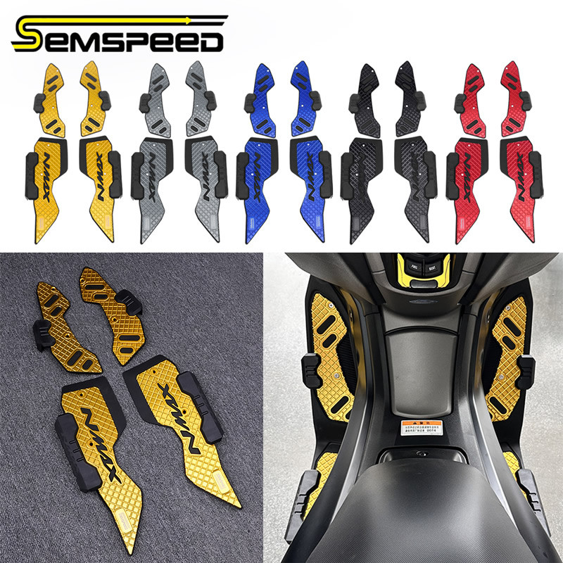 【SEMSPEED】For Yamaha NMAX 155 150 125 V3 Techmax Turbo 2025 Motorcycle CNC Footrest Footboard ...
