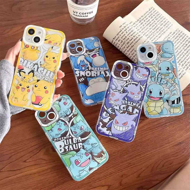 Cartoon Pokemon Pikachu Gengar Eevee Phone Case For INFINIX Tecno Camon ...