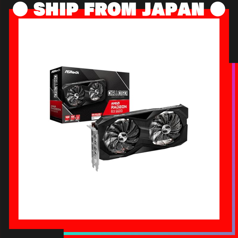 ASRock Graphics Card AMD Radeon RX6600 GDDR6 8GB Model RX6600 CLD 8G ...