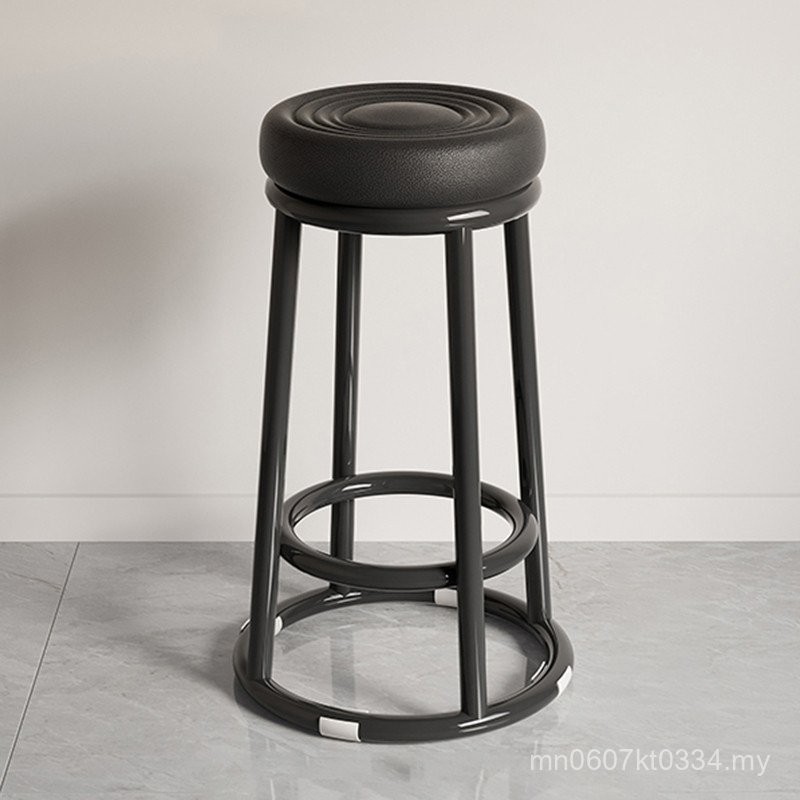 Round Stool High-End Business Hall High-Foot Stool Front Desk Titi Bar ...