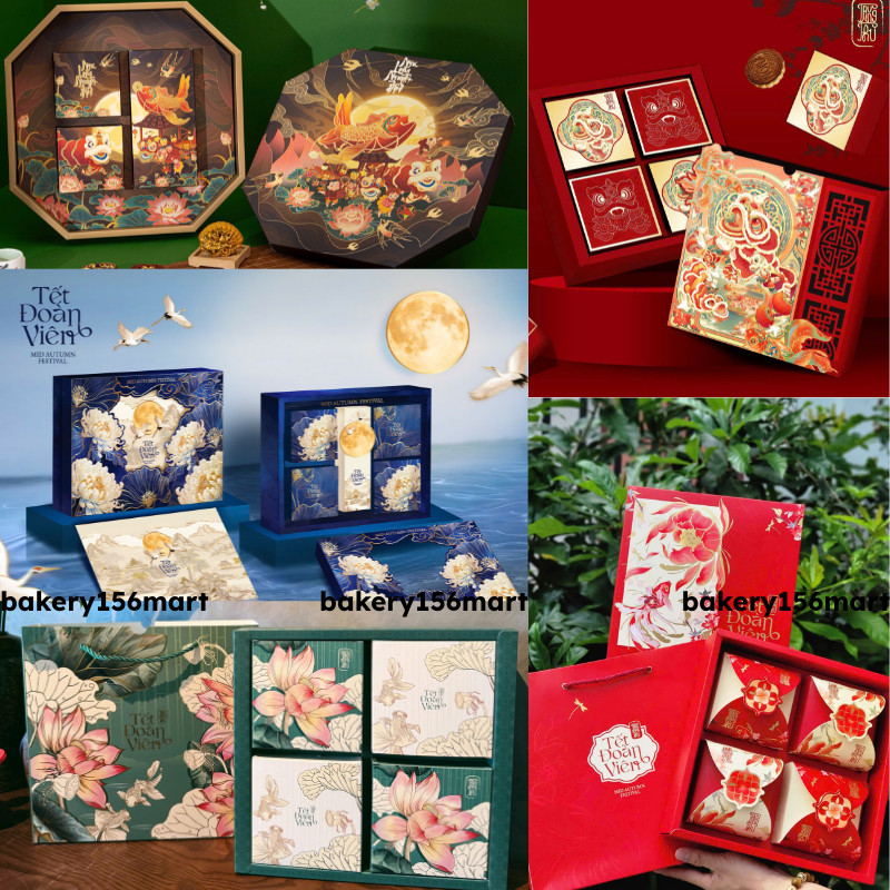 Soft Moon Cake Box with many models of 4 Cakes - 6 Cakes (New Model ...