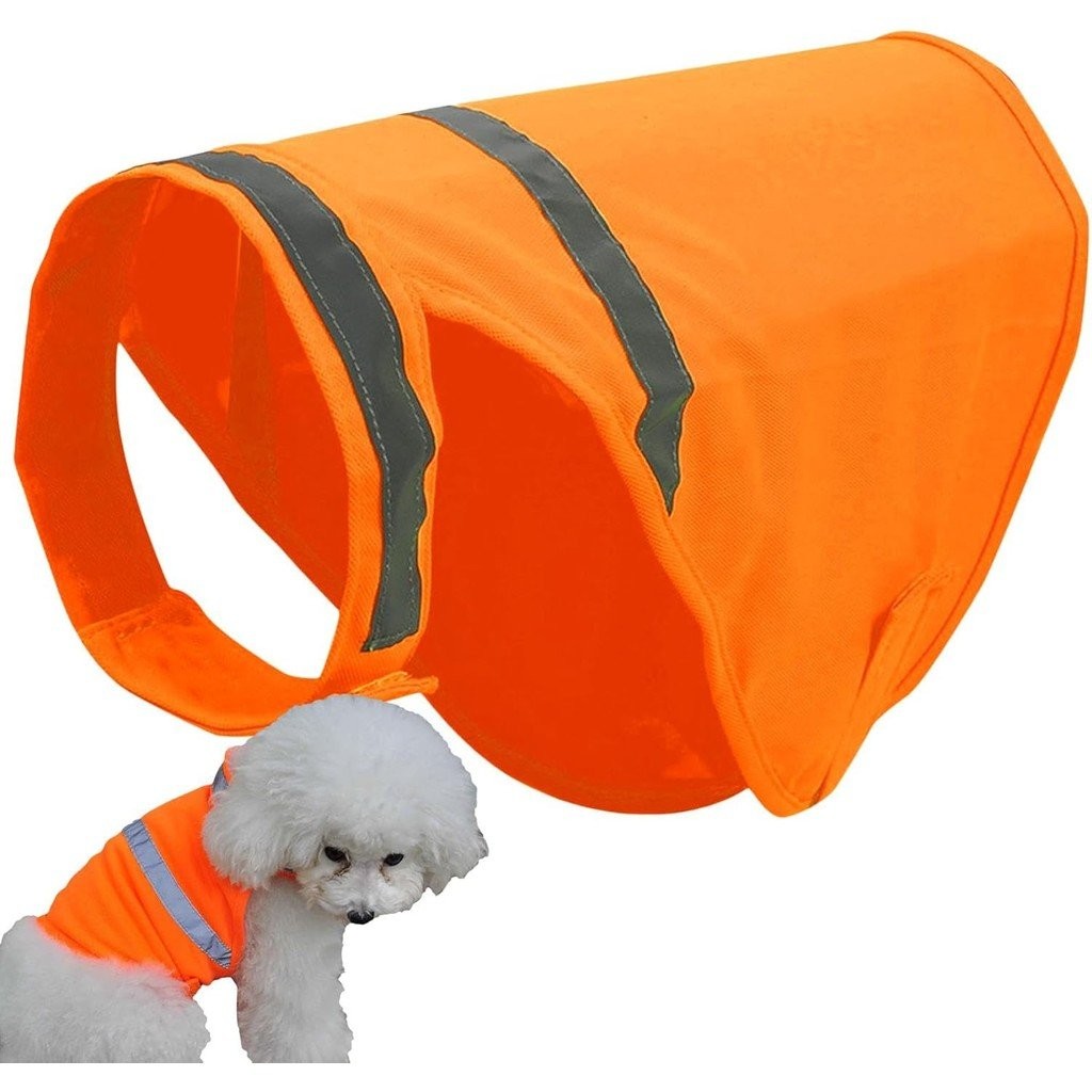 Webb Dog Hi Vis Vest, Reflective Fabric, Furry Friend Safe, Fluorescent ...