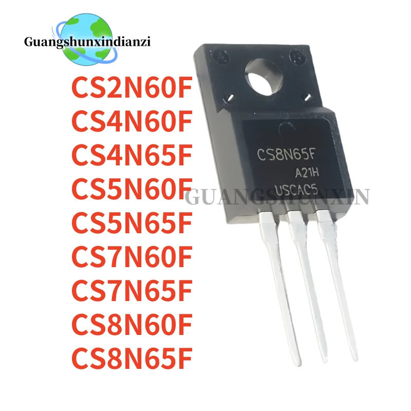 1-5PCS CS7N65F CS5N65F CS7N60F CS8N60F CS2N60F CS8N65F CS4N60F CS4N65F ...