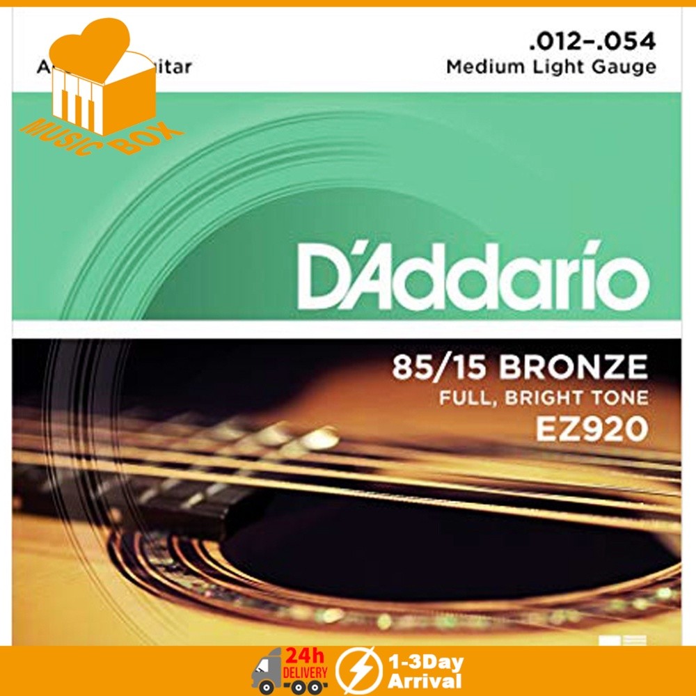 DAddario EZ Series Light Bronze Acoustic Guitar String Light Gauge Guitar String EZ890 900 910 ...