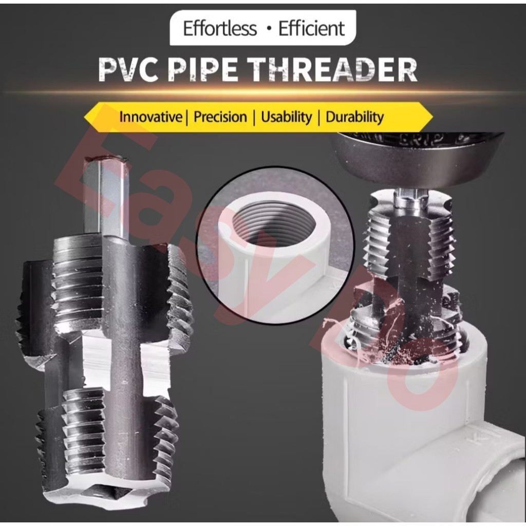 1/2 & 3/4 PRP water pipe inner hole drill PVC pipe thread slotter pipe ...