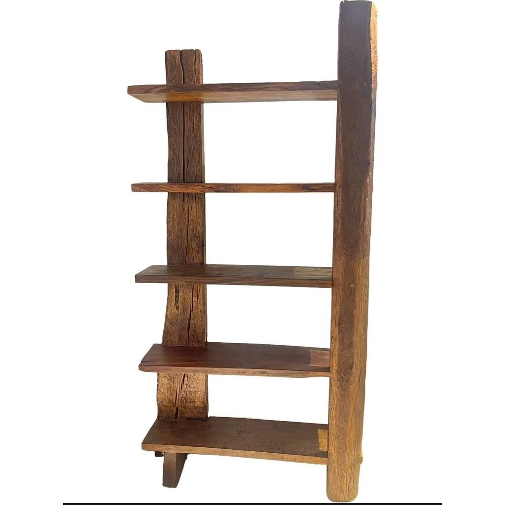 Silent Style Retro Bogu Rack Natural Solid Wood Back Wall Medieval ...