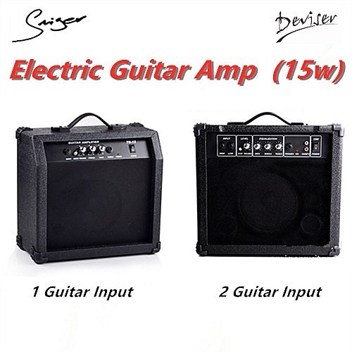 Smiger Deviser Electric Guitar Amplifier 15W With 2 Input Dist | Shopee ...