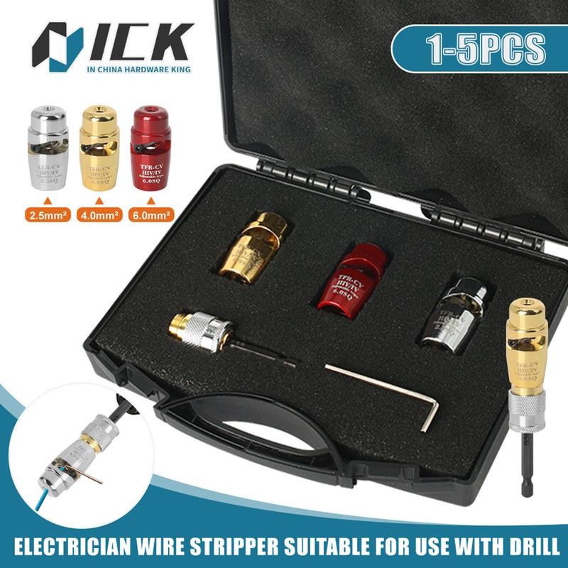 ACFAN 1 Set Electric Wire Stripper Set Zinc Alloy Wire Stripper Cable ...