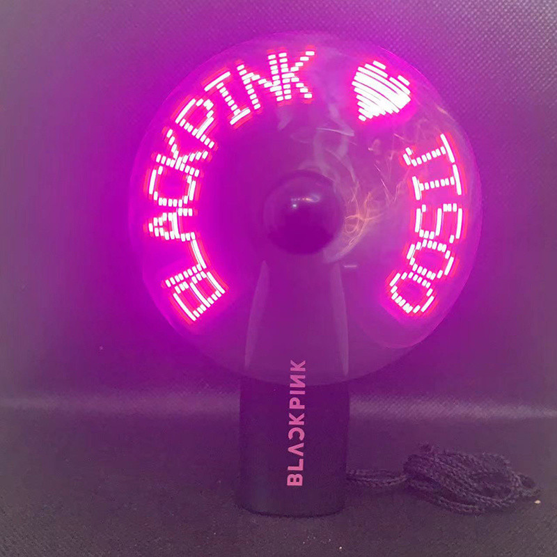 BLACKPINK Luminous Flashing Character Small Fan Park Chaeyoung Kim Ji ...