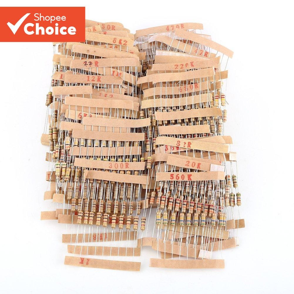 Resistor Kit, 1/2 Watt Resistors Kit, Resistors Assortment kit, 1000pcs ...