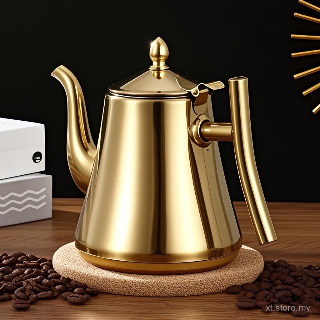 Golden Stainless Steel Outdoor Kettle with Detachable Washable Filter ...