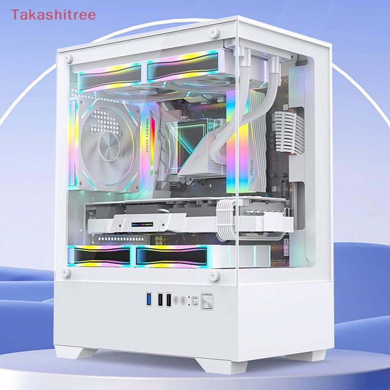 (Takashitree) 270 Degree Transparent Glass Computer Case PC Tower For M ...