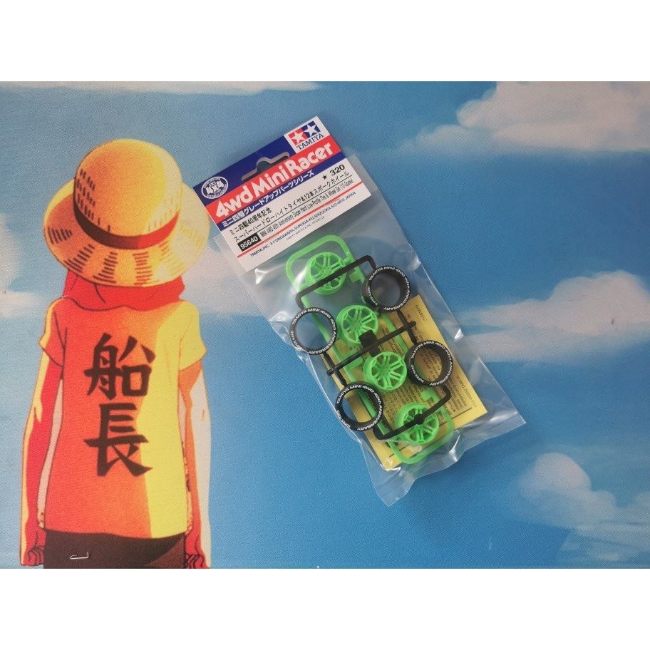 Tamiya 95640 Mini Bahagian Kereta 4WD Roda Hijau Diameter Sederhana ...