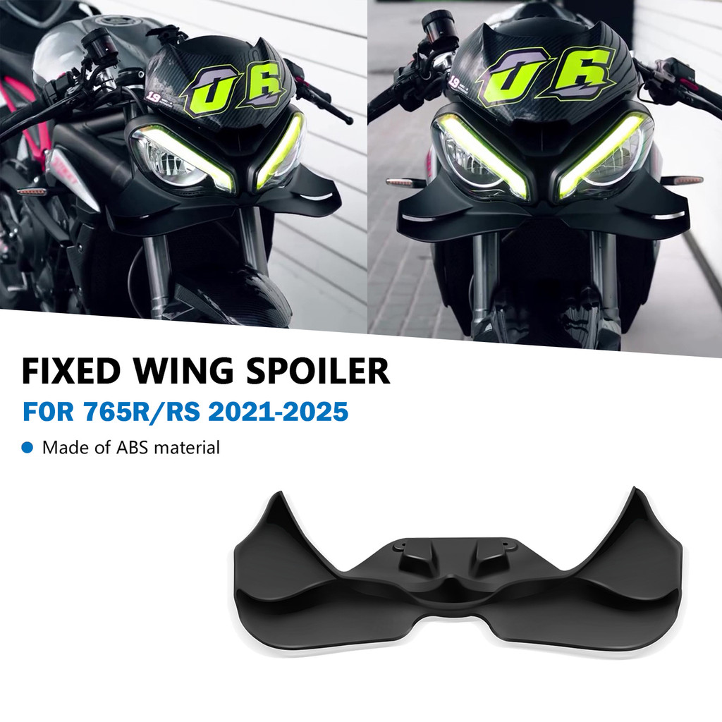 For Motorcycle Aerodynamic Wing Front Spoiler Downforce Frontal ...
