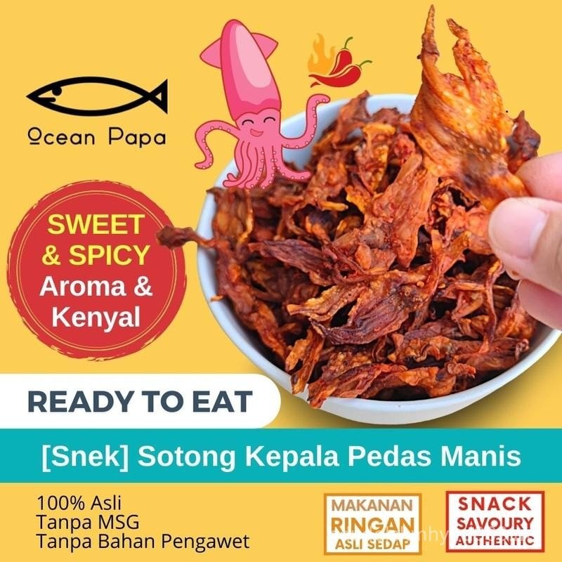 [Snack] Squid Sweet & Spicy Flavor | Snek Sotong Kepala Pedas Manis ...