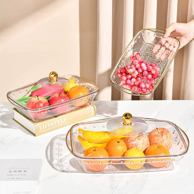 VANOW Transparent Buffet Food Tray with Cover Buffet Tray Set Dulang ...