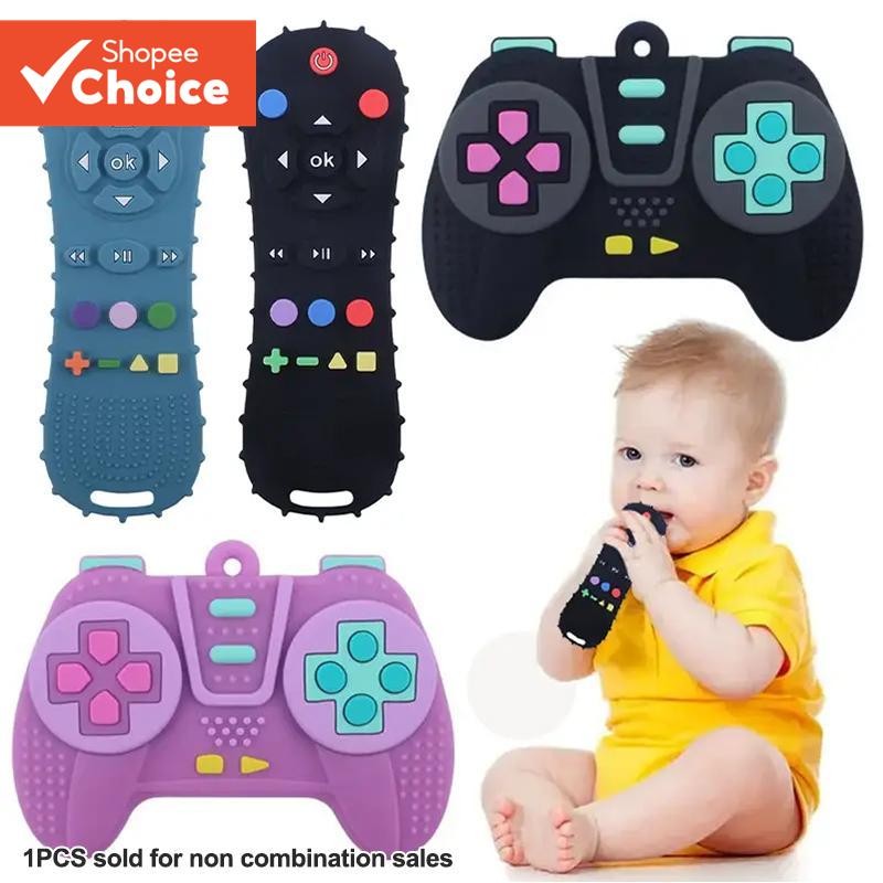 Teething Game Controller Toy for Babies 6-12 Months Shape Silicone New ...
