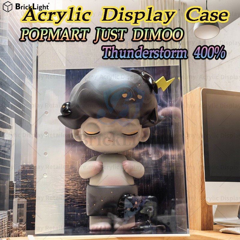 ️Popmart MEGA DIMOO 400% Acrylic Display Case Trendy Toy Acrylic Box ...