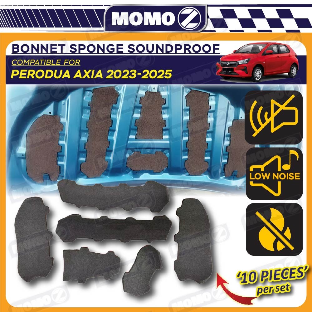 Perodua Axia NEW 2023 - 2025 Front Bonnet Sponge Soundproof Cover ...