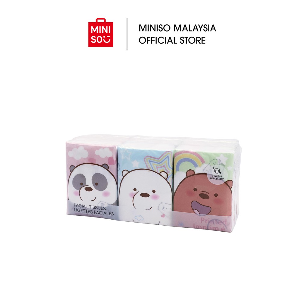 MINISO WE BARE BEARS Tisu Muka Tanpa Wangian | Collection 4.0 Fragrance ...