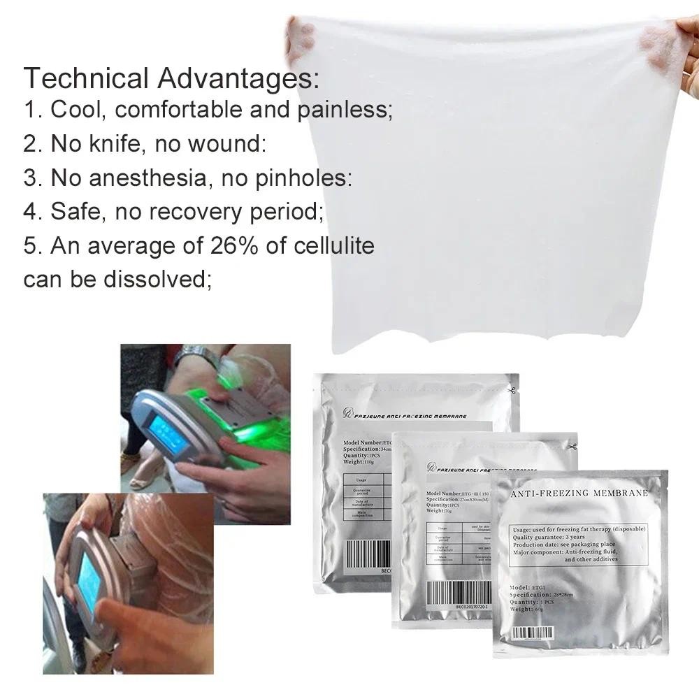 Fat Freezing Membranes Anti Freeze Gel Patches for Cryolipolysis ...