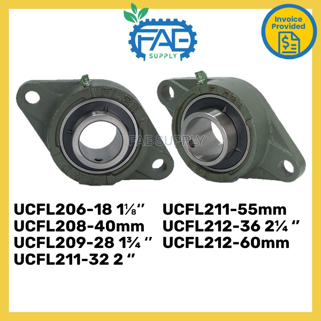 UCFL206 UCFL208 UCFL209 UCFL211 UCFL212 Diamond Flange Unit Bearing | Shopee Malaysia