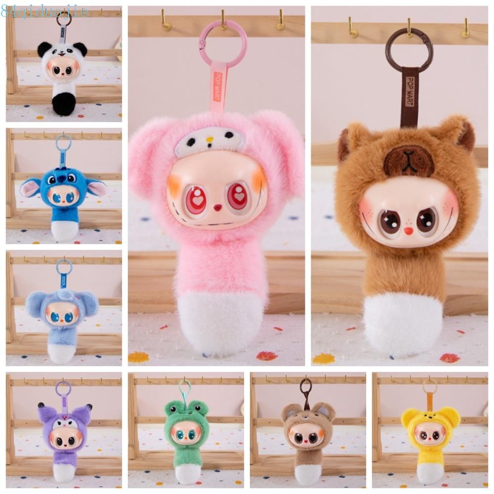 QIDUOJIE Tail Labubu Doll Plush Keychain, Stitch Capybara Plush Labubu ...