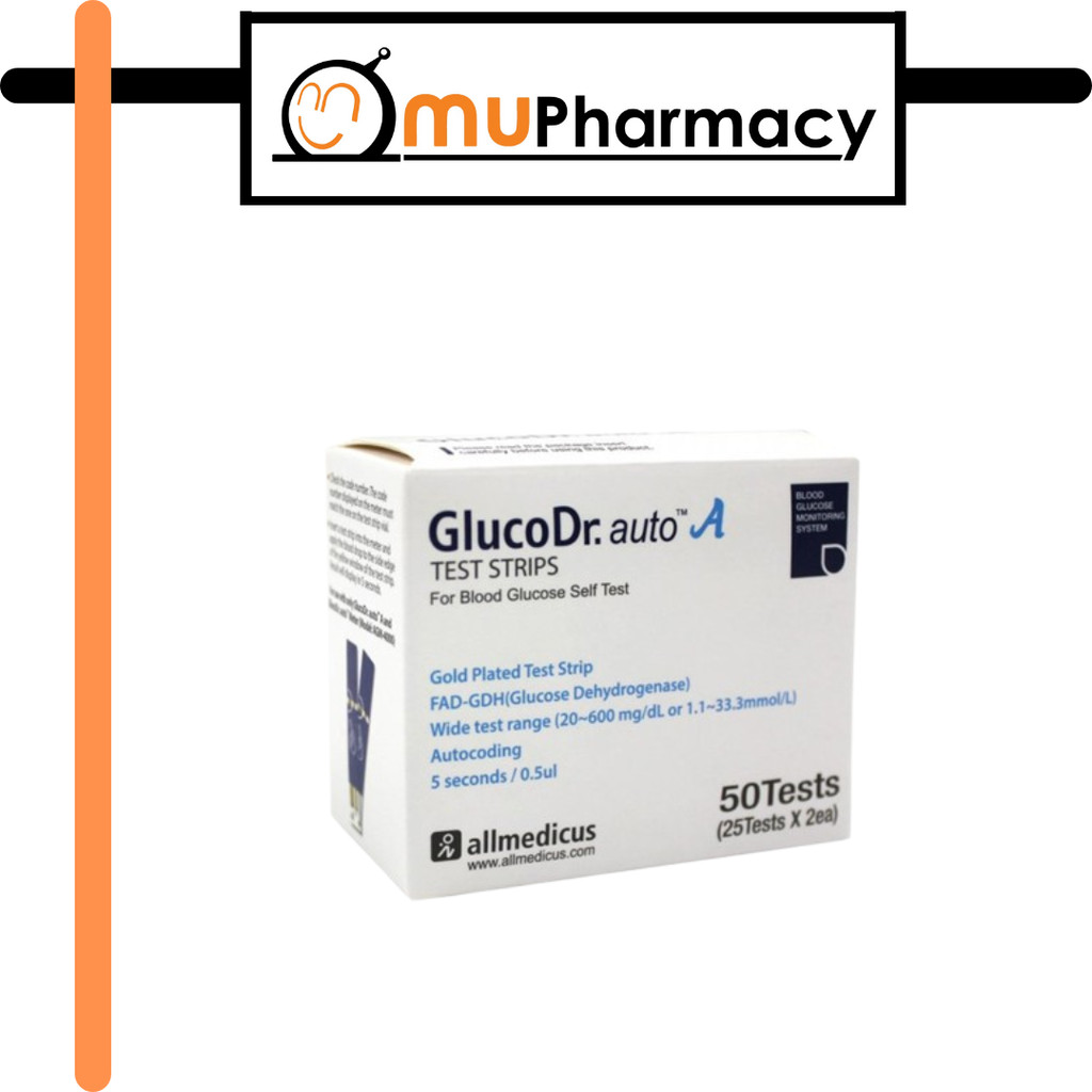 Gluco Dr. Auto A Glucose Test Strips Bot of 25's/2x25's | Shopee Malaysia