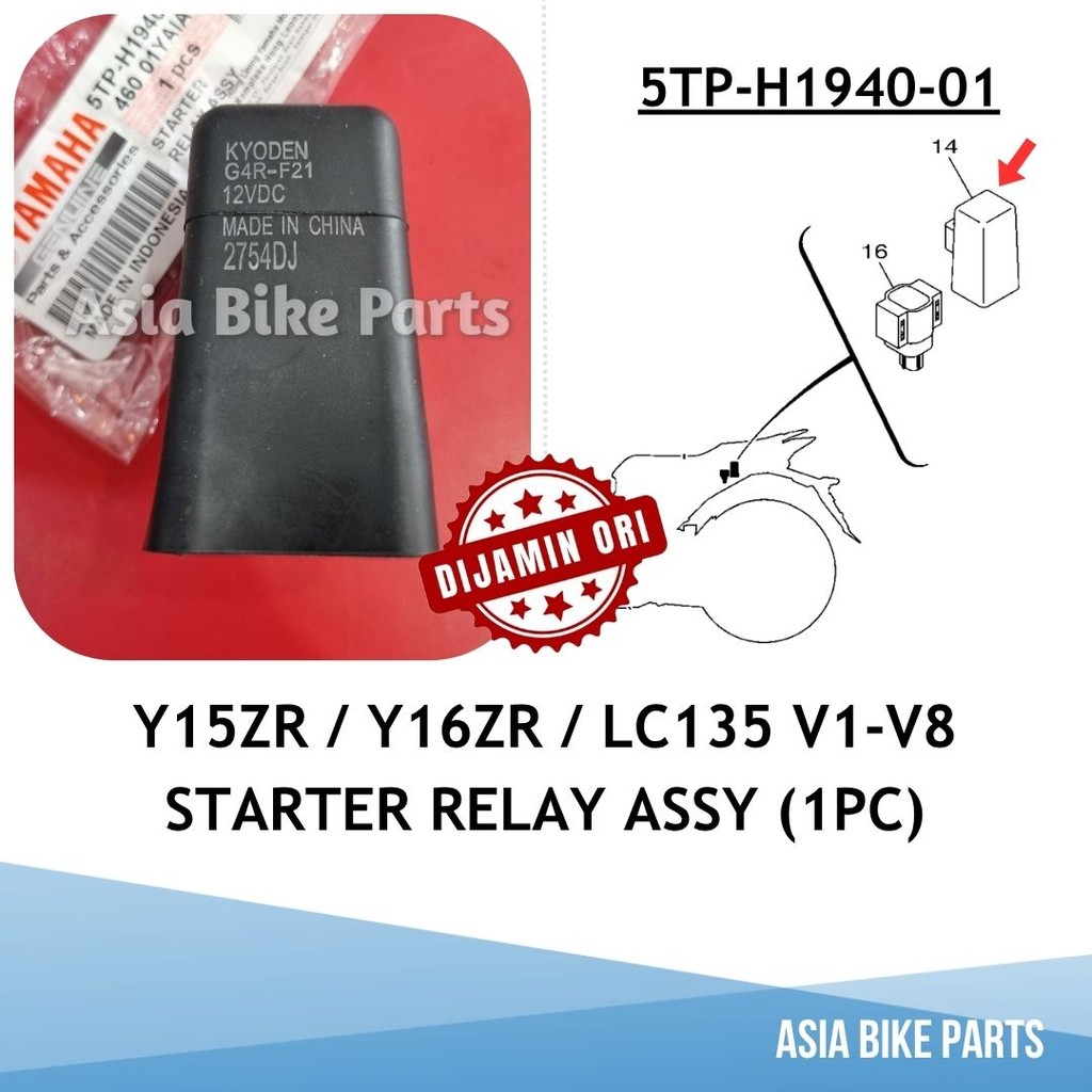Yamaha Original Y15ZR / Y16ZR / LC135 V1-V8 / R15 / Lagenda FI / Ego ...