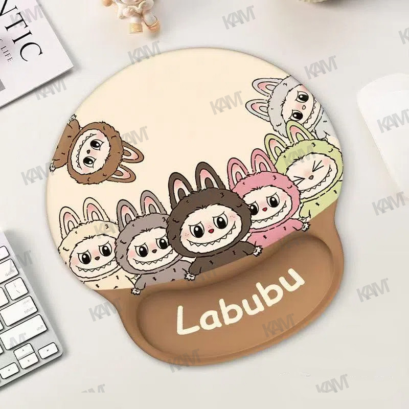 [Kam]Cartoon labubu Mouse Pad Anti-Slip Ergonomic Mouse Pad 3D labubu ...