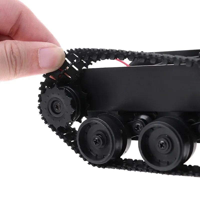 Rc Tank Smart Robot Tank Car Chassis Kit Rubber Track Crawler For ...