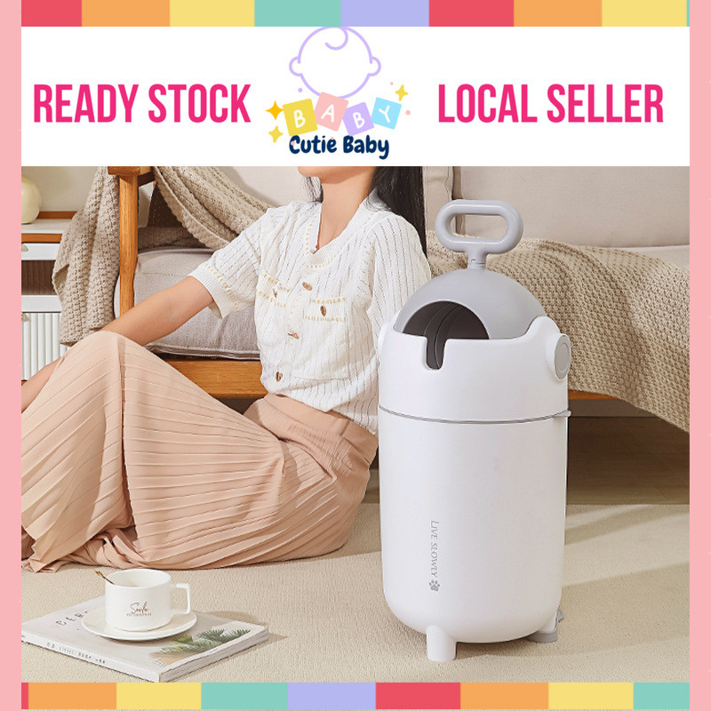 Tong Sampah Pampers Baby Diaper / No Odour Diaper Bin/ Diaper Dustbin ...
