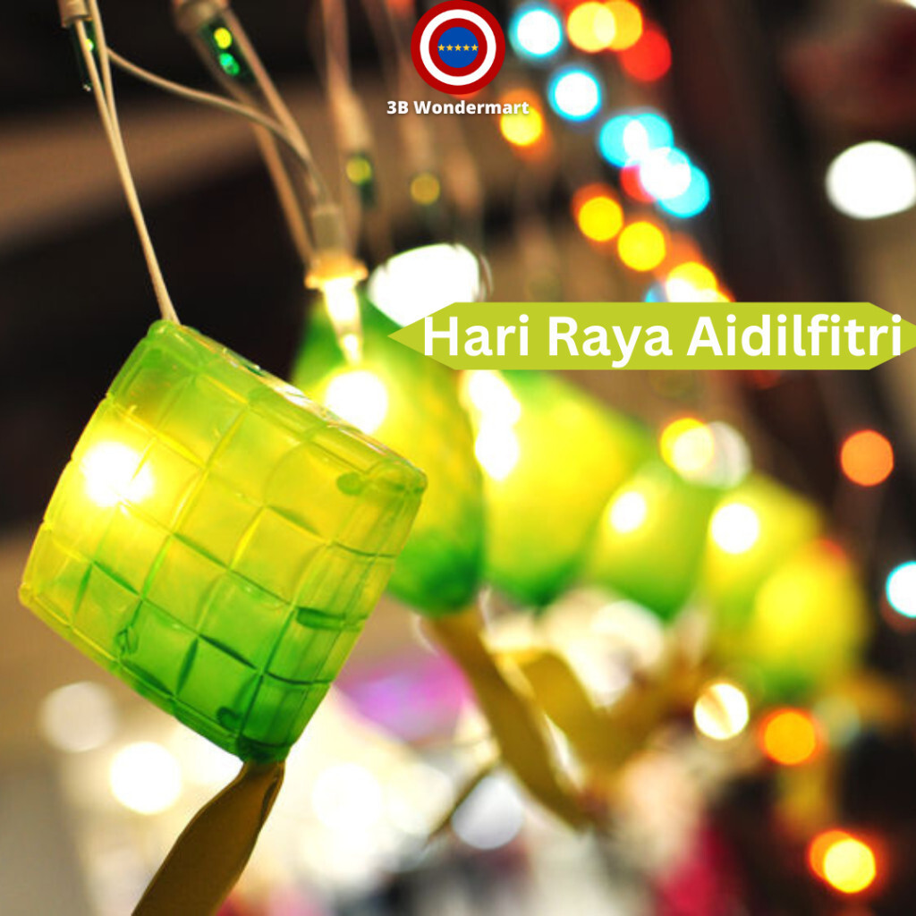 Selamat Hari Raya Aidilfitri Decorative LED Lights Set With Variety ...