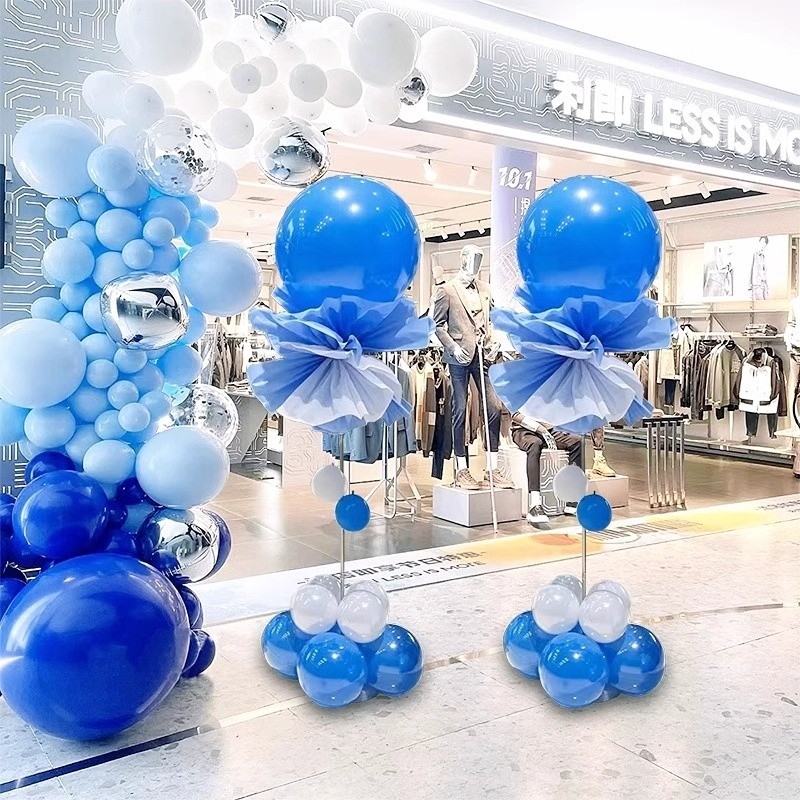 Klein Blue Balloon Arch Column Set Shopping Mall Cart 4s Store Opening ...