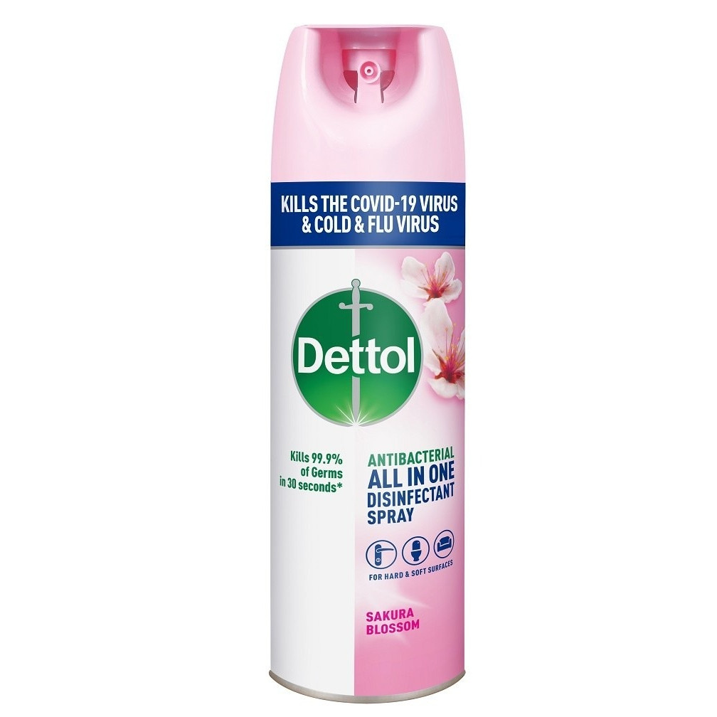 Dettol Disinfectant Spray Air Freshener Sakura Blossom (450ml) | Shopee ...