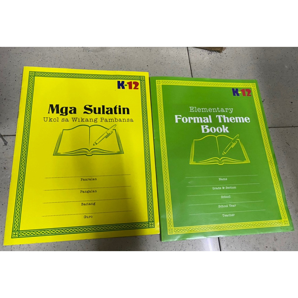 VECO 1PCS Formal Theme Book (Elementar/High School/Sulating Pangwakas ...
