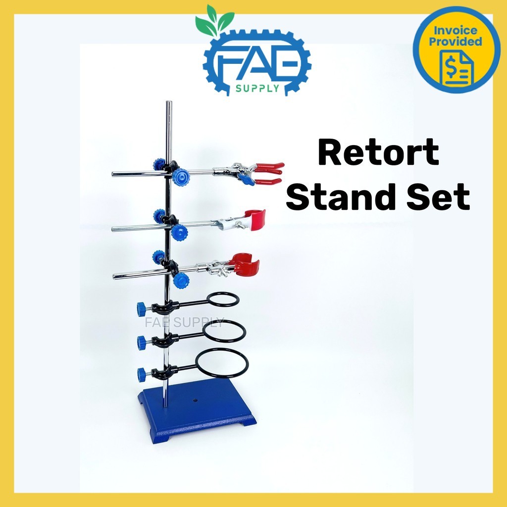 Retort Stand Set 11pcs Base: 14*20cm Height: 56cm | Shopee Malaysia
