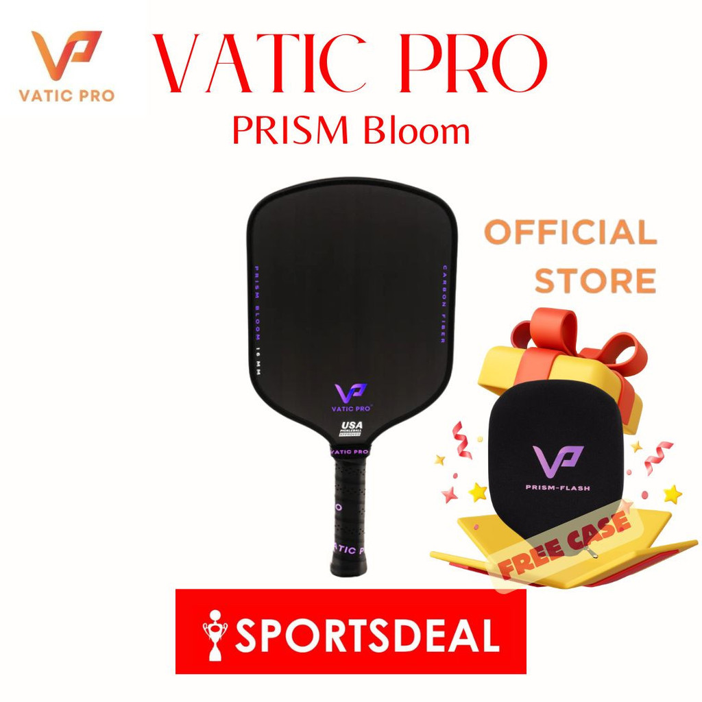 Vatic Pro PRISM Bloom Pickleball Paddle (Includes Free Paddle Cover ...