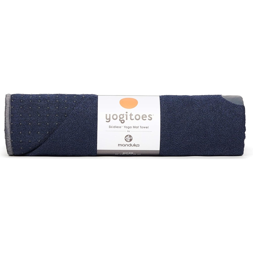 Manduka Yogitoes Yoga Towel – Rubber Grip Dots Non-Slip Bottom, Quick ...