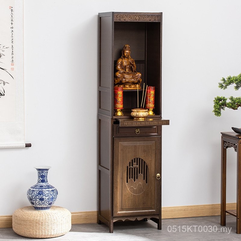 Lord Buddha Table Worship Table Solid Wood Standing Cabinet Buddha ...