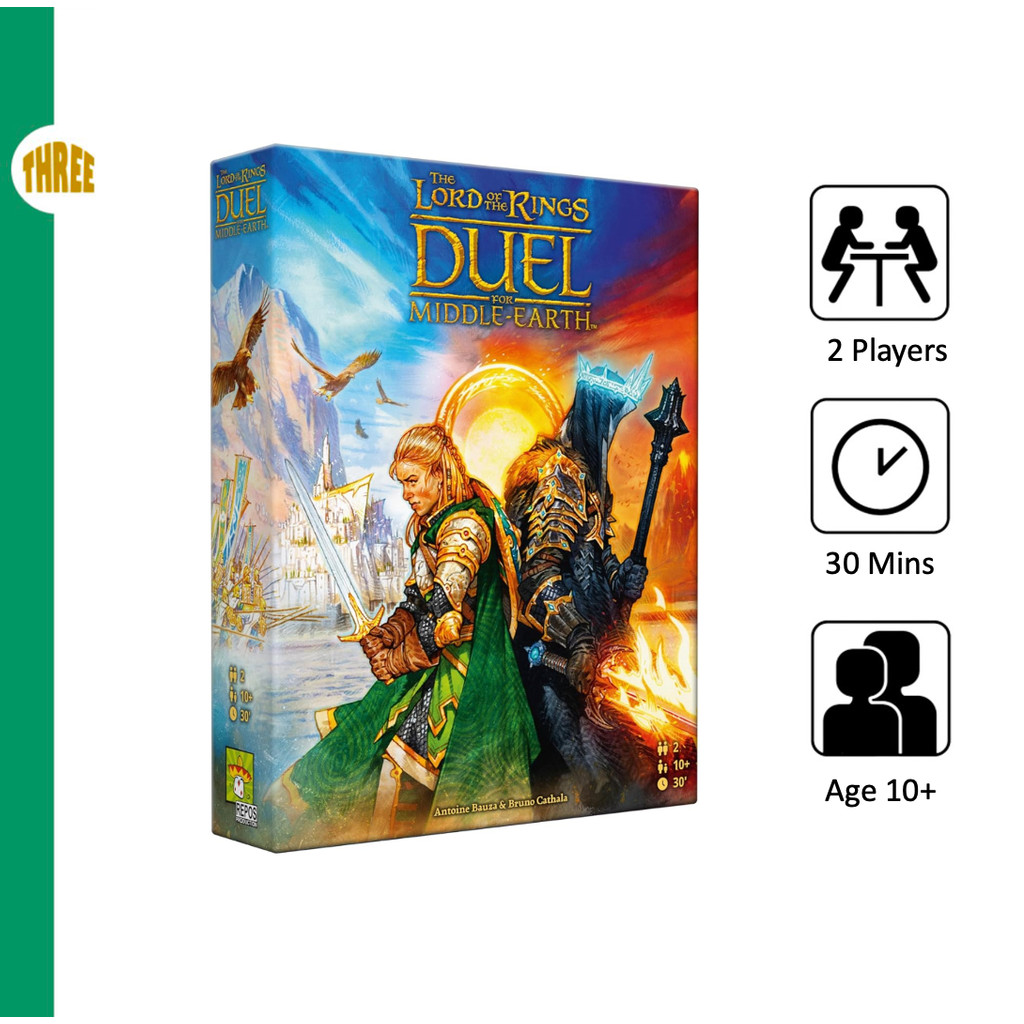 The Lord of The Rings: Duel for Middle-Earth Board Game - Epic Strategy ...
