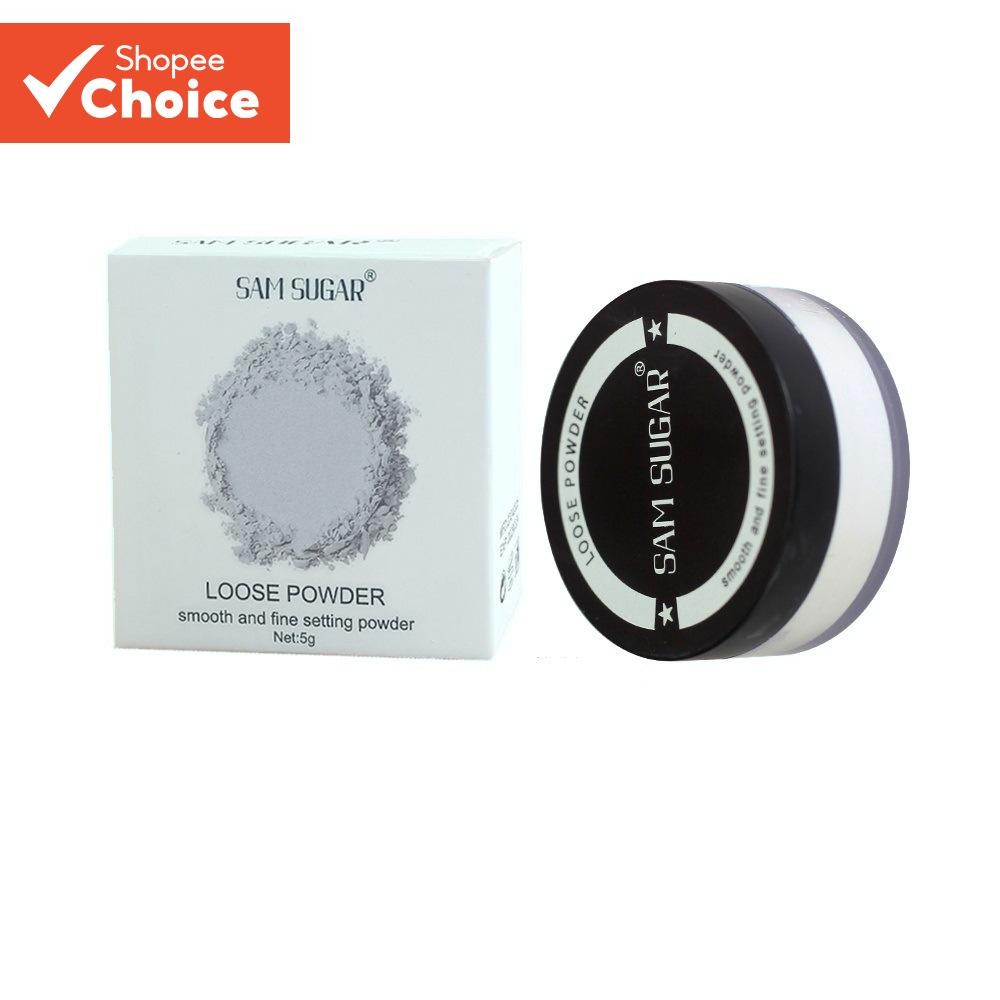 SAM SUGAR Mineral Setting Powder: Long-Lasting, Concealing, Oil-Control ...
