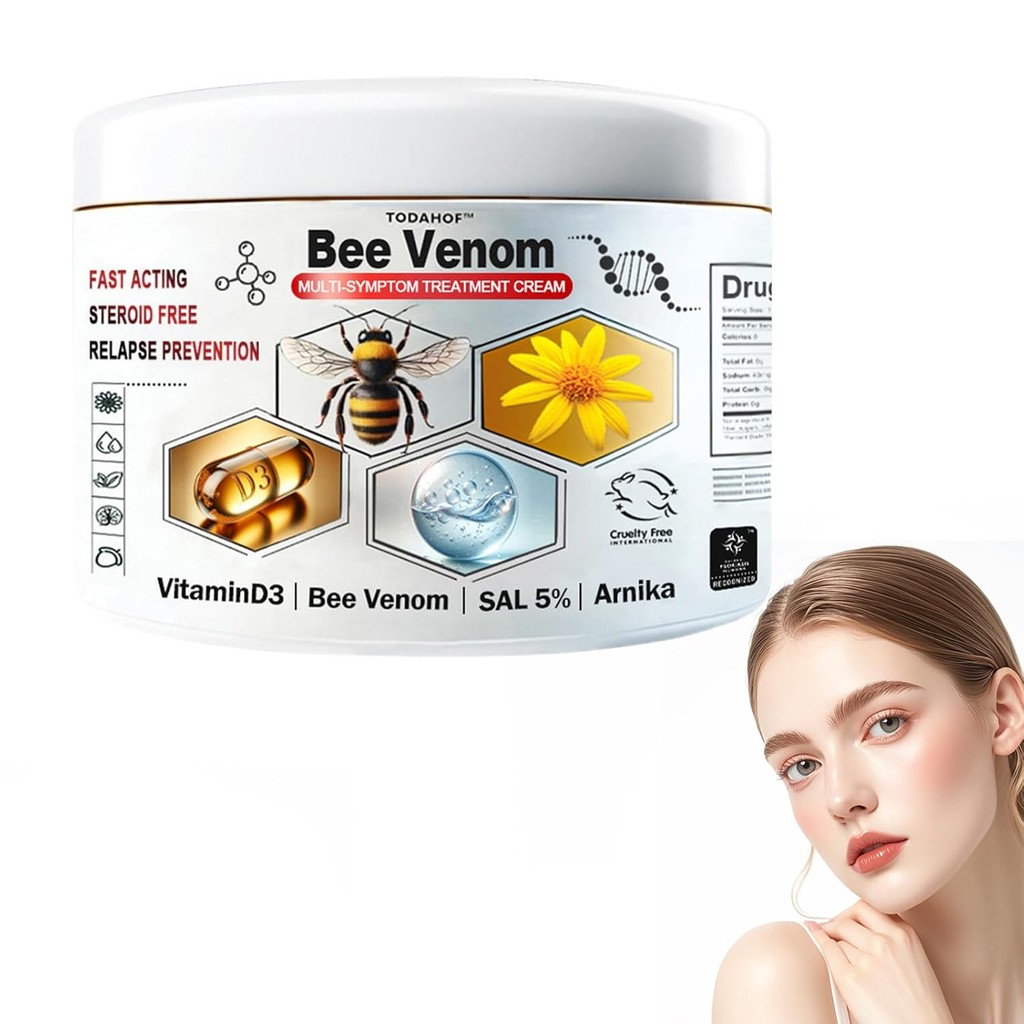 Bee Venom Multi-Symptom Skin Treatment Cream, 2025 New Style Bee Venom ...