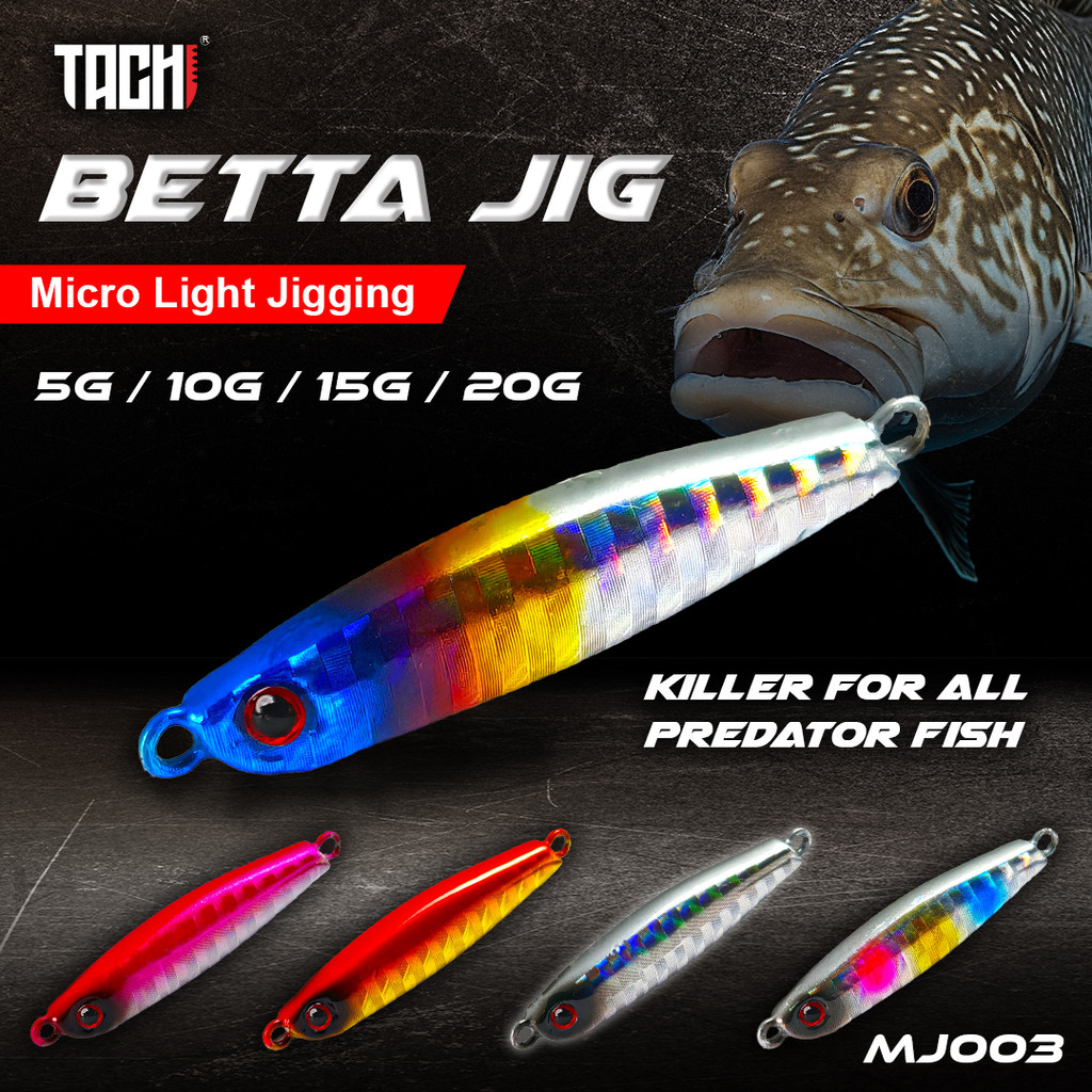 【MR.T】5g/10g/15g/20g Jig Logam Mikro | Umpan Tiruan Light Jigging | Lure Slow Jig Mata 3D ...