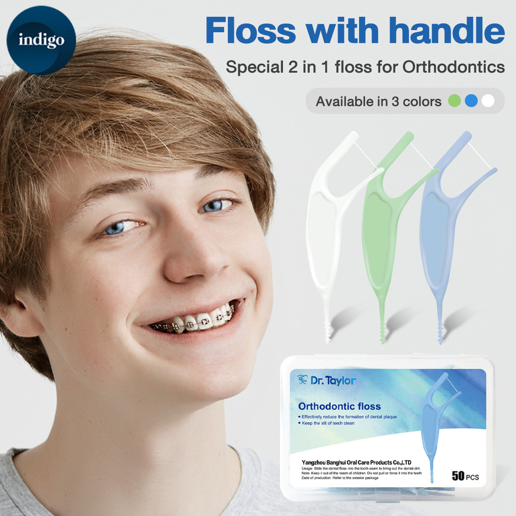 Ultra-Thin Deep Clean Floss Double Head Interdental Clean Oral Health ...