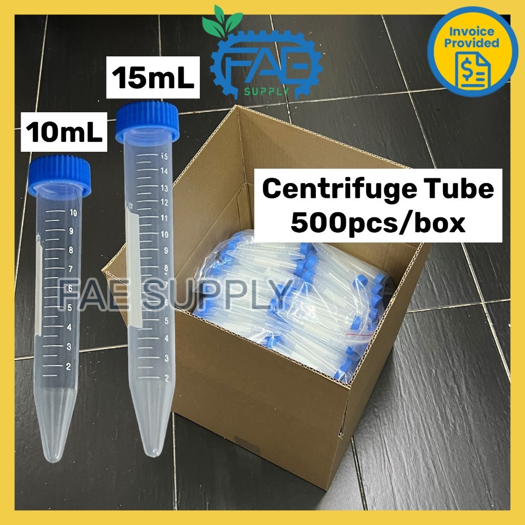 Centrifuge Tube Falcon Tube 10mL 15mL 500pcs/box economic | Shopee Malaysia